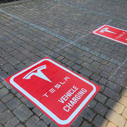 EV Charging Station Markings | Sustainable Road Solutions