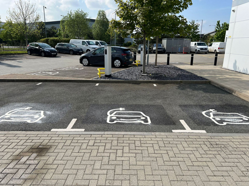 EV Charging Station Markings | Sustainable Road Solutions