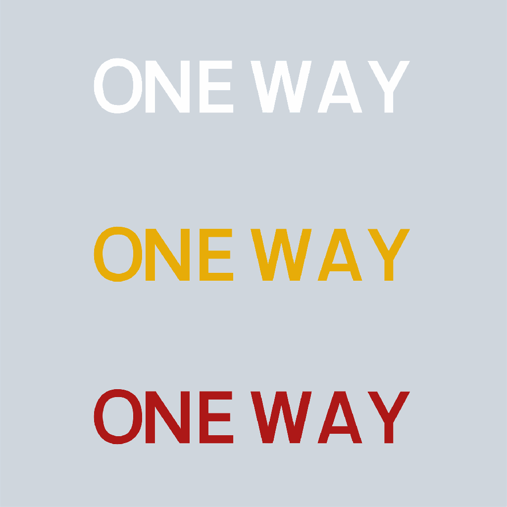 Preformed Thermoplastic Letters 'ONE WAY' | Thermmark Road Markings